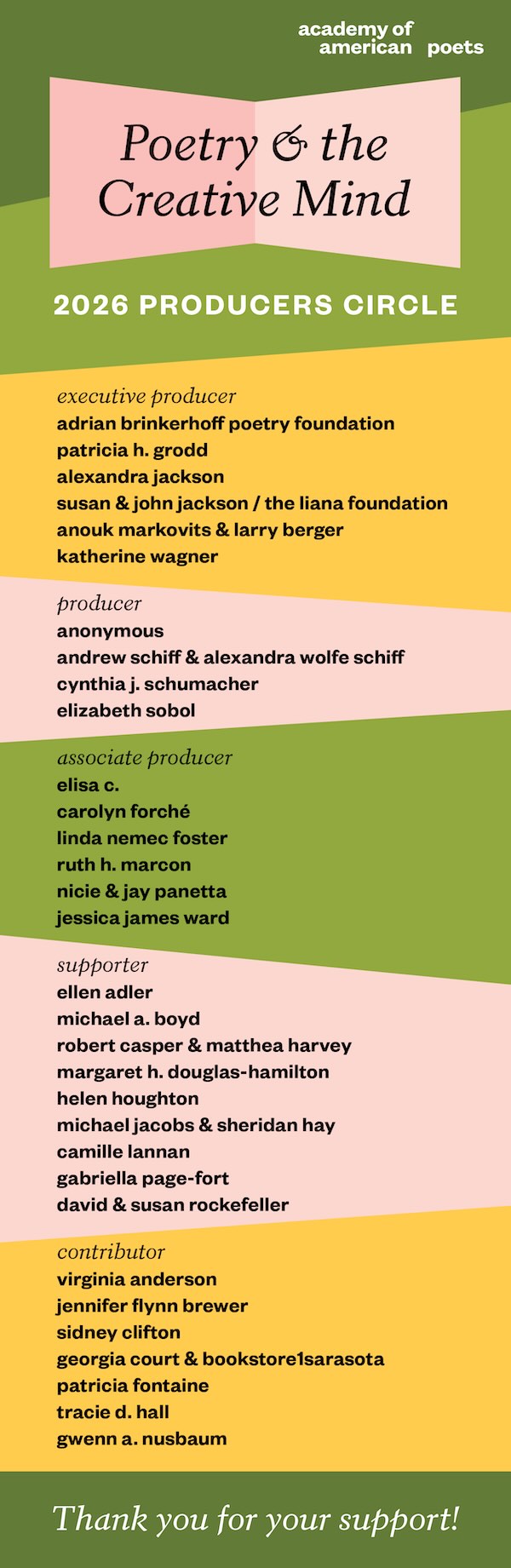 Poetry & the Creative Mind Encore | Academy of American Poets